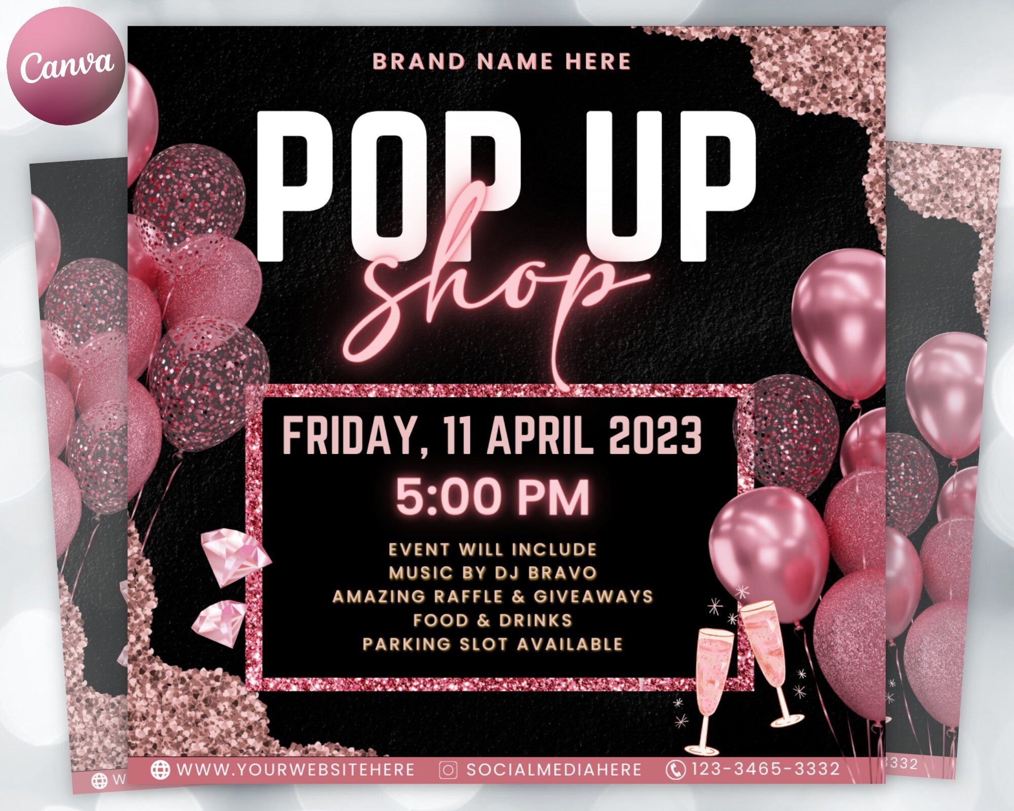 Pop Up Shop Flyer,Pop up shop Template,DIY Pop Up Shop Flyer,pop up sh